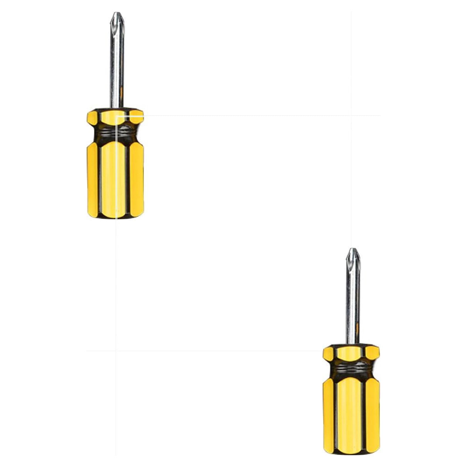 2 PCS Hardware Tools PVC Handle Driver Metric Single Use Steel Flathead ...