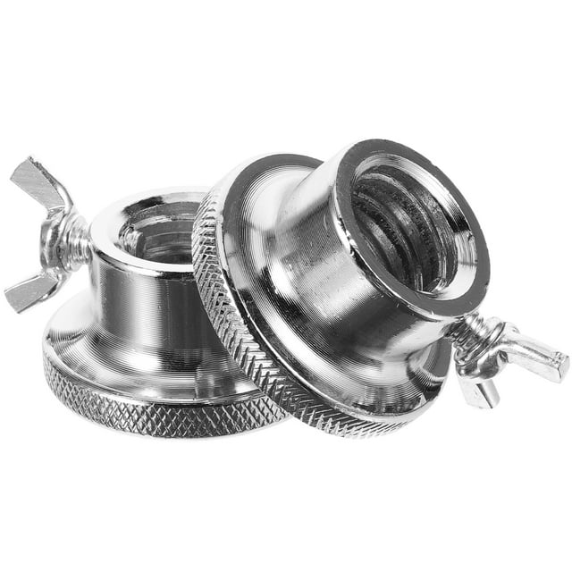 2 PCS Hex Nut Threaded Barbell Collar Dumbbell Fitness Silver - Walmart.com