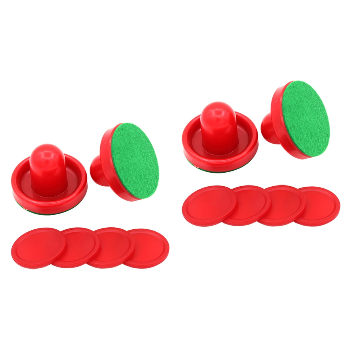 2 PCS Hockey Handles Paddles Replacement Air Table for Kids Small Red ...