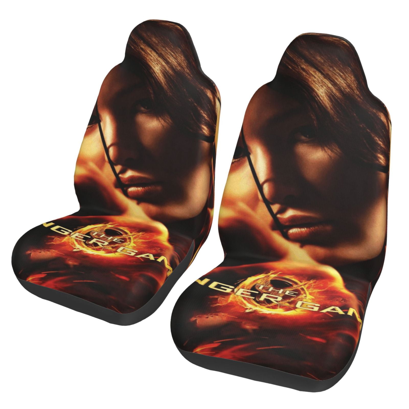 2 PCS Hunger Movie Game Car Seat Covers Cartoon Car Interior Seat ...