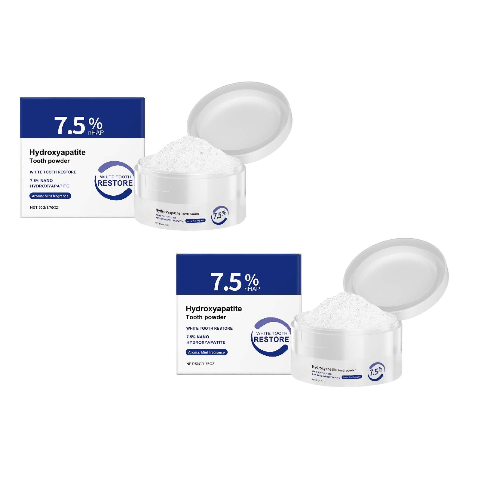 2 PCS Hydroxyapatite Tooth Powder, Teeth Whitening Powder ...