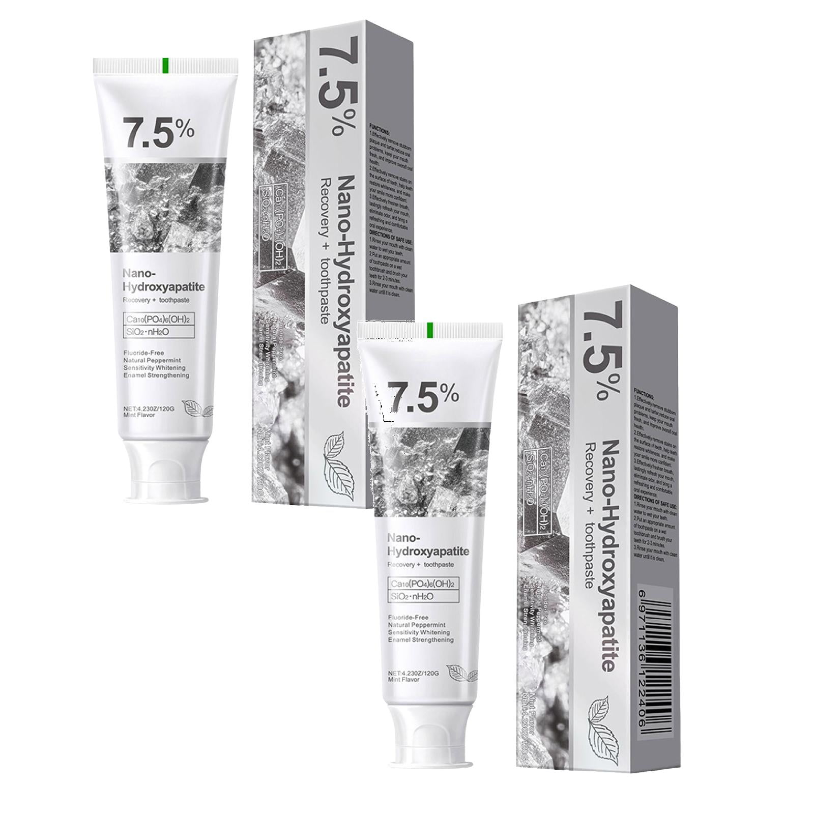 2 PCS Hydroxyapatite Toothpaste, 7.5 Hydroxyapatite Toothpastes for ...