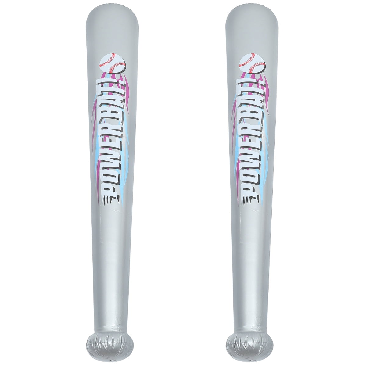 2 PCS Inflatable Baseball Bat Balloon Garland Kit Toy Child Grey ...