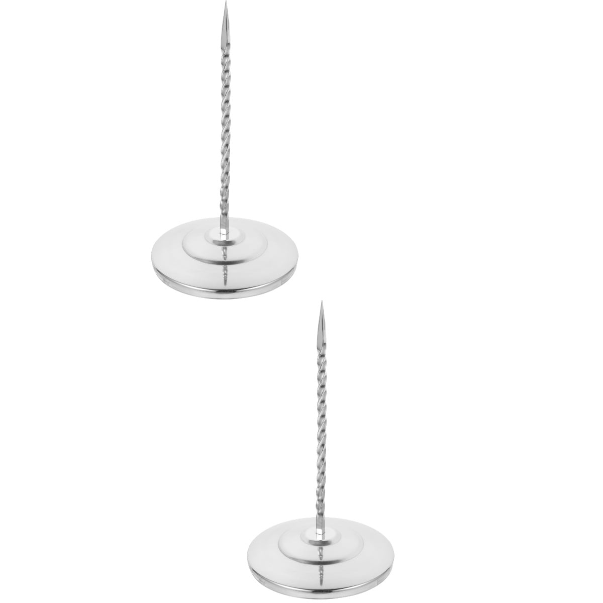 2 PCS Inserter Receipt Spike Stand Desk Bill Money Clip Multipurpose ...