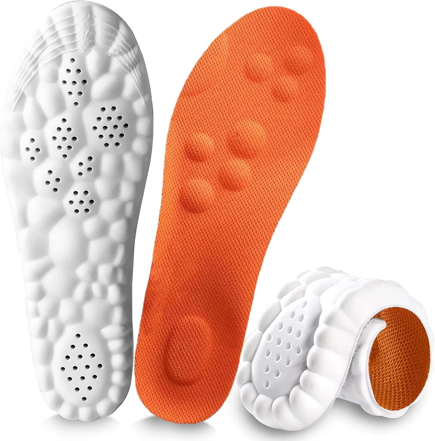 2 PCS Insoles For Women Man, Memory Foam Arch Support Insoles for Men Women, Comfort Soft ...