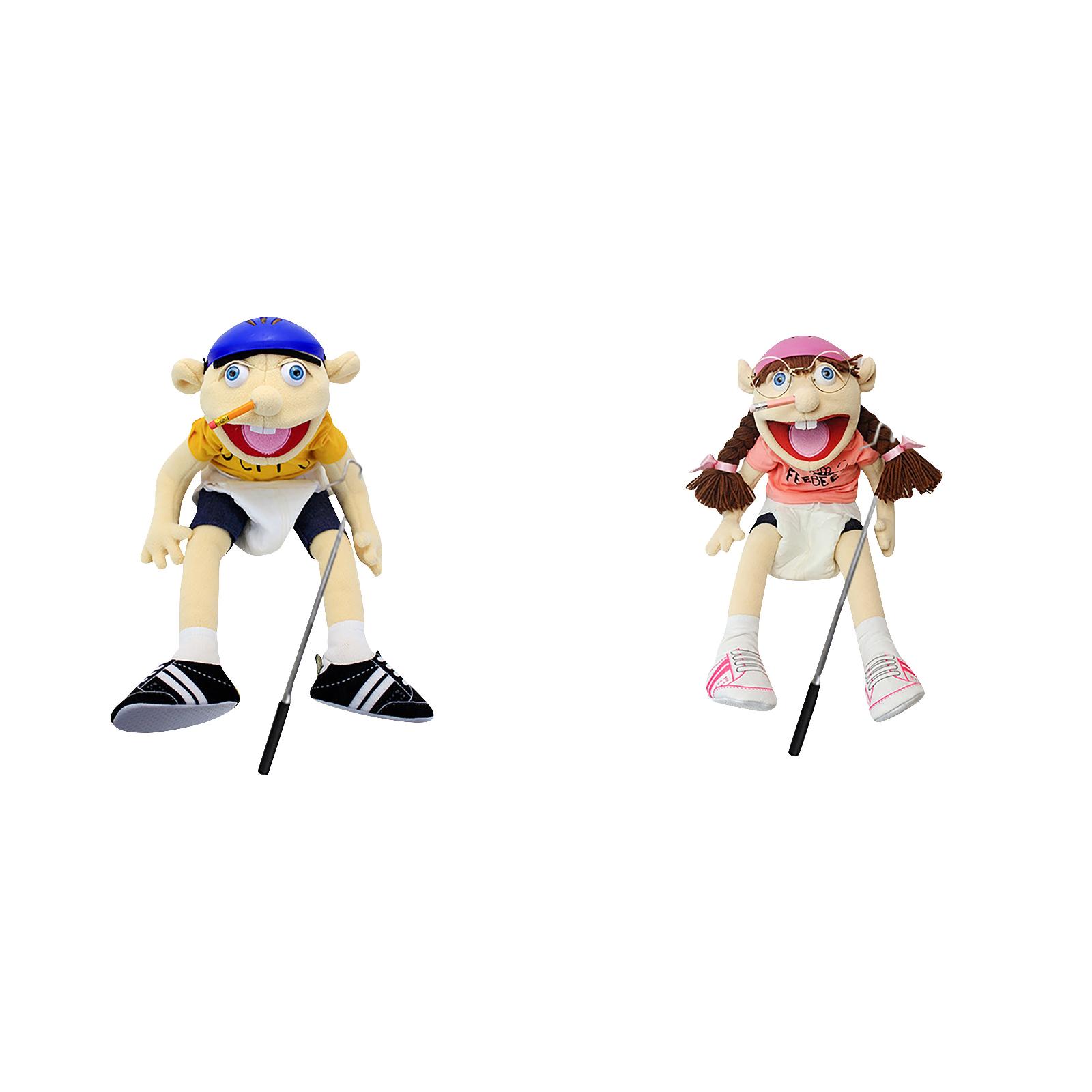 2 PCS,Jeffy Puppet Dolls Children Soft Doll Funny Party Props,Ideal ...