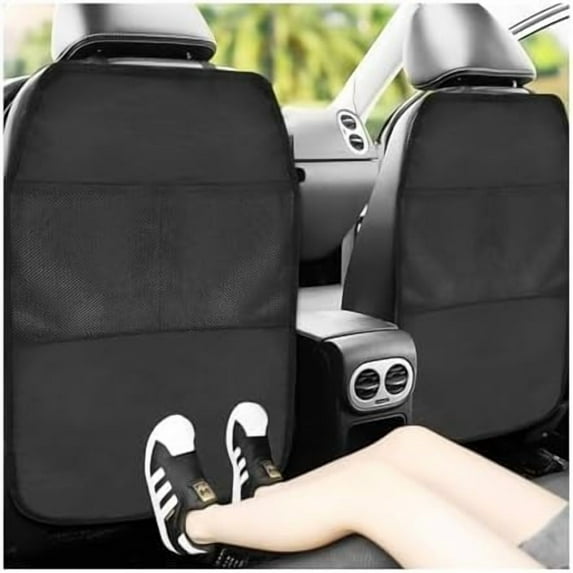 2 PCS Kick Mat Back Seat Protector, Waterproof Car Backseat Protective ...