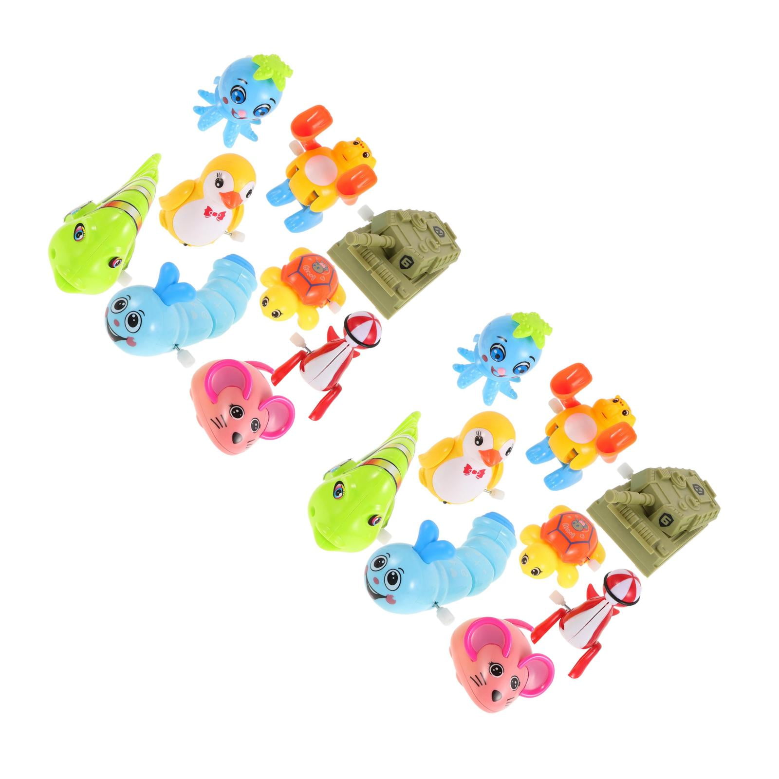 2 PCS Kids Wind up Animals Cartoon Toy Birthday Goodie Bag Fillers ...