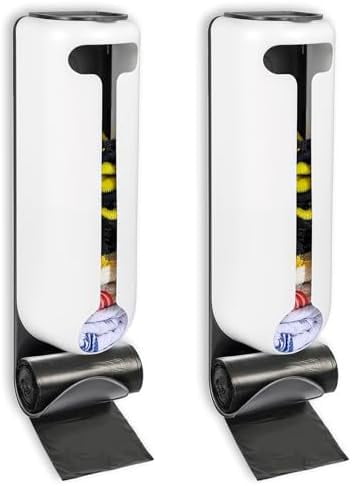 2 PCS Kitchen Grocery Plastic Bag Holder and Dispenser for Plastic Bag ...