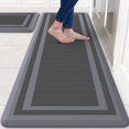 [2 PCS] Kitchen Rugs Cushioned Anti-Fatigue Kitchen Mats for Floor ...