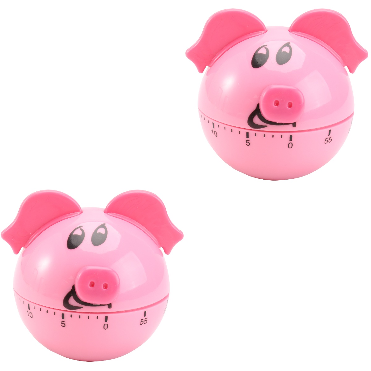 2 PCS Kitchen Timer Pig Clock Pink Stopwatch Temporizador for - Walmart.com