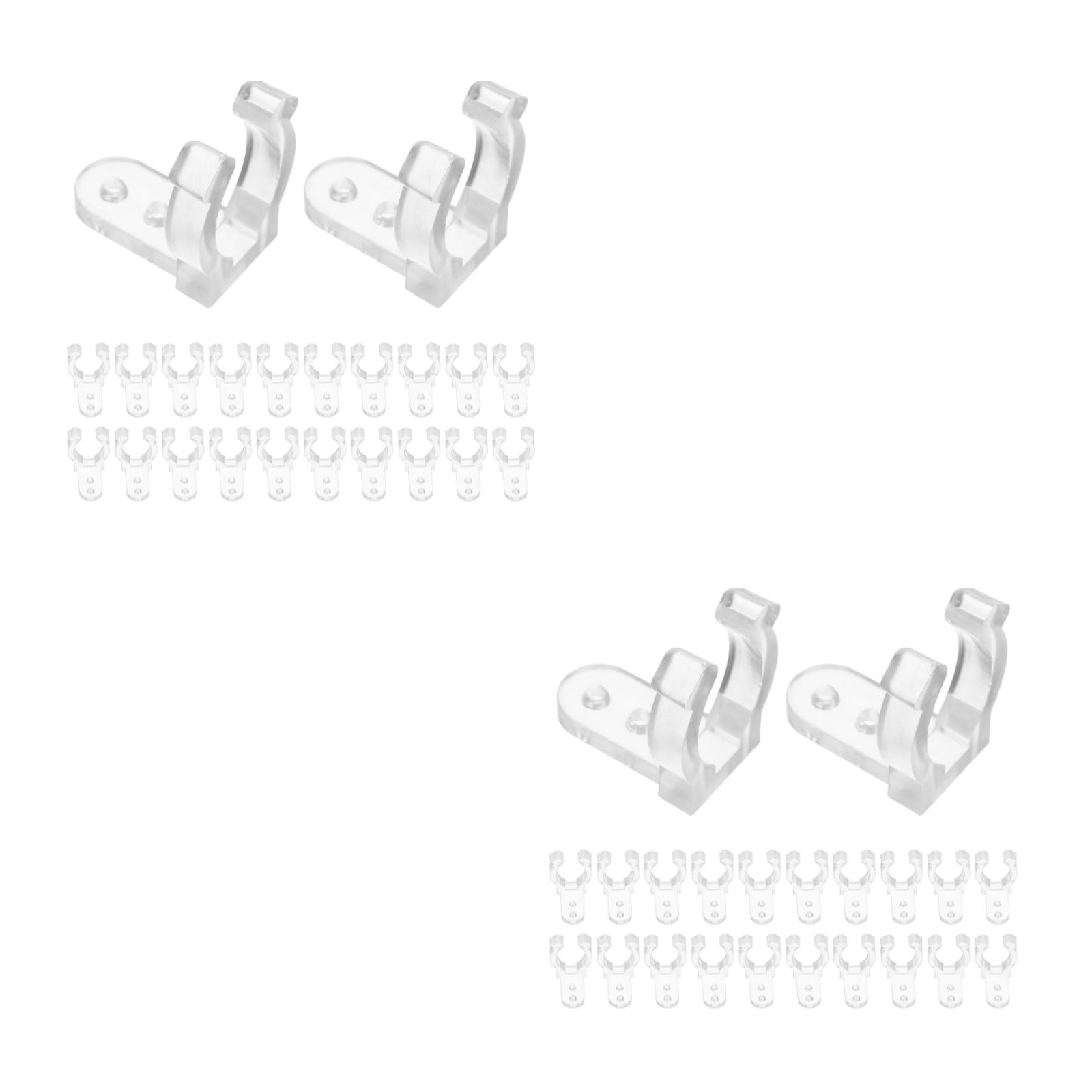 2 PCS LED Rope Light Clip Clamp Cord Outdoor Strip Transparent ...