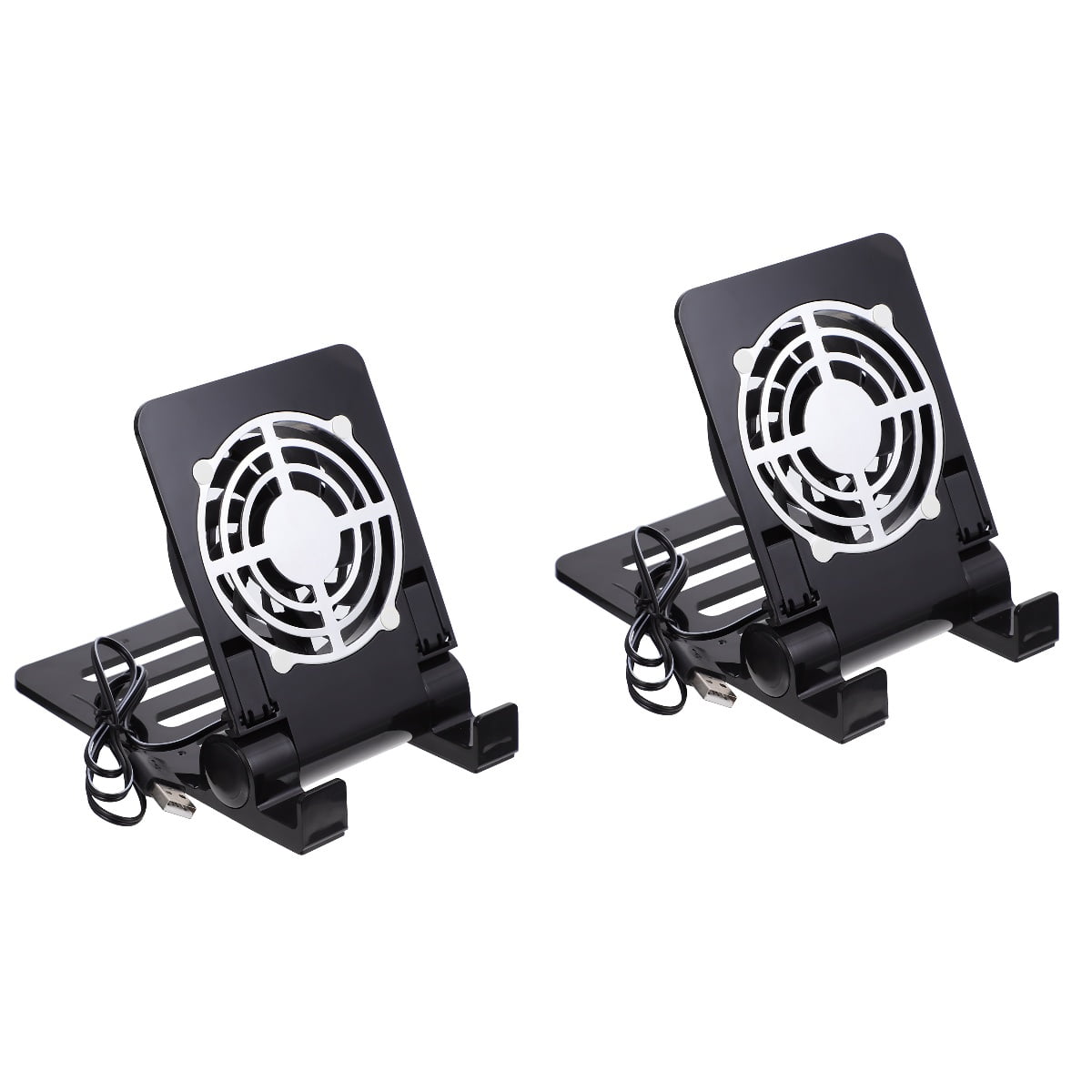 2 PCS Laptop Flat Cooling Fan Portable Radiator Fan Travel 16X14X10CM ...
