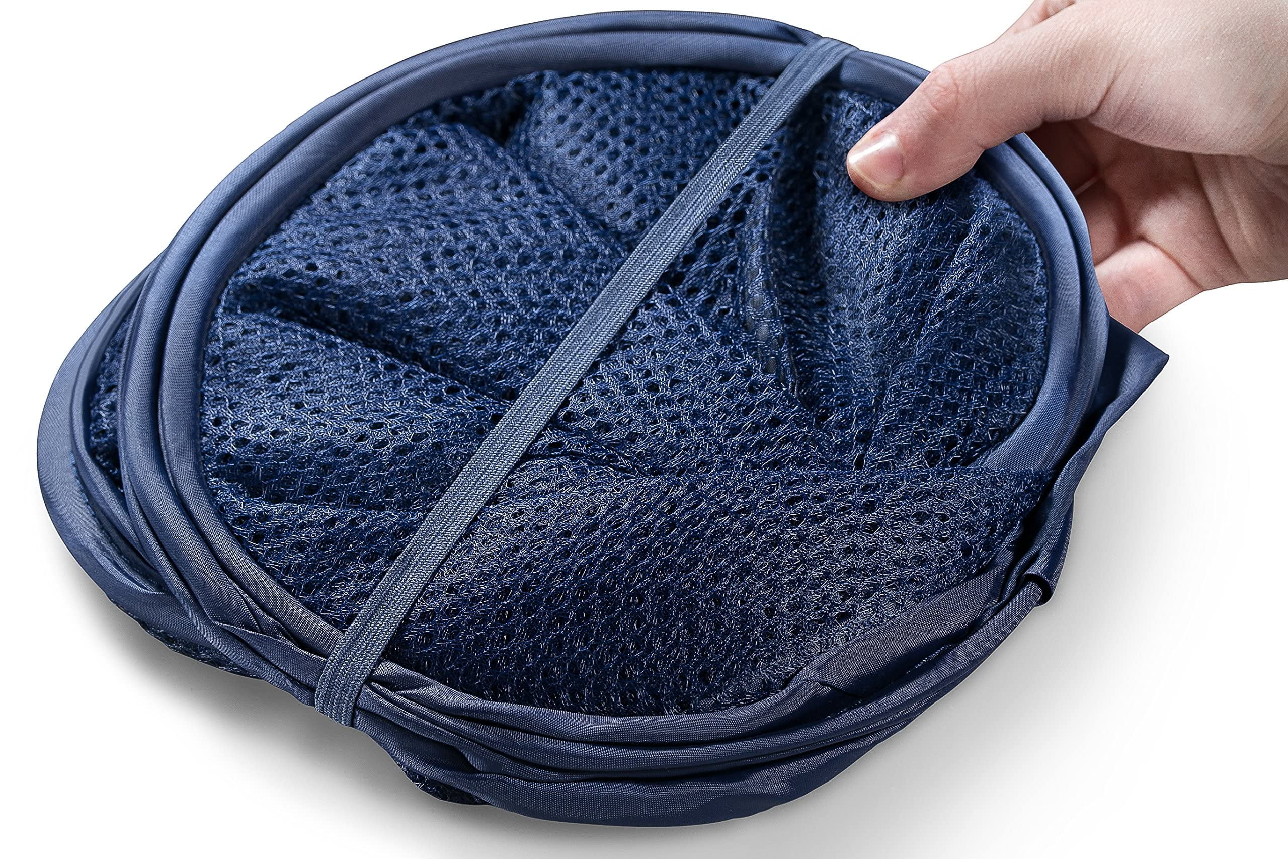 2 PCS Laundry Basket, Laundry Collapsible Mesh Foldable Hamper Mesh Pop ...