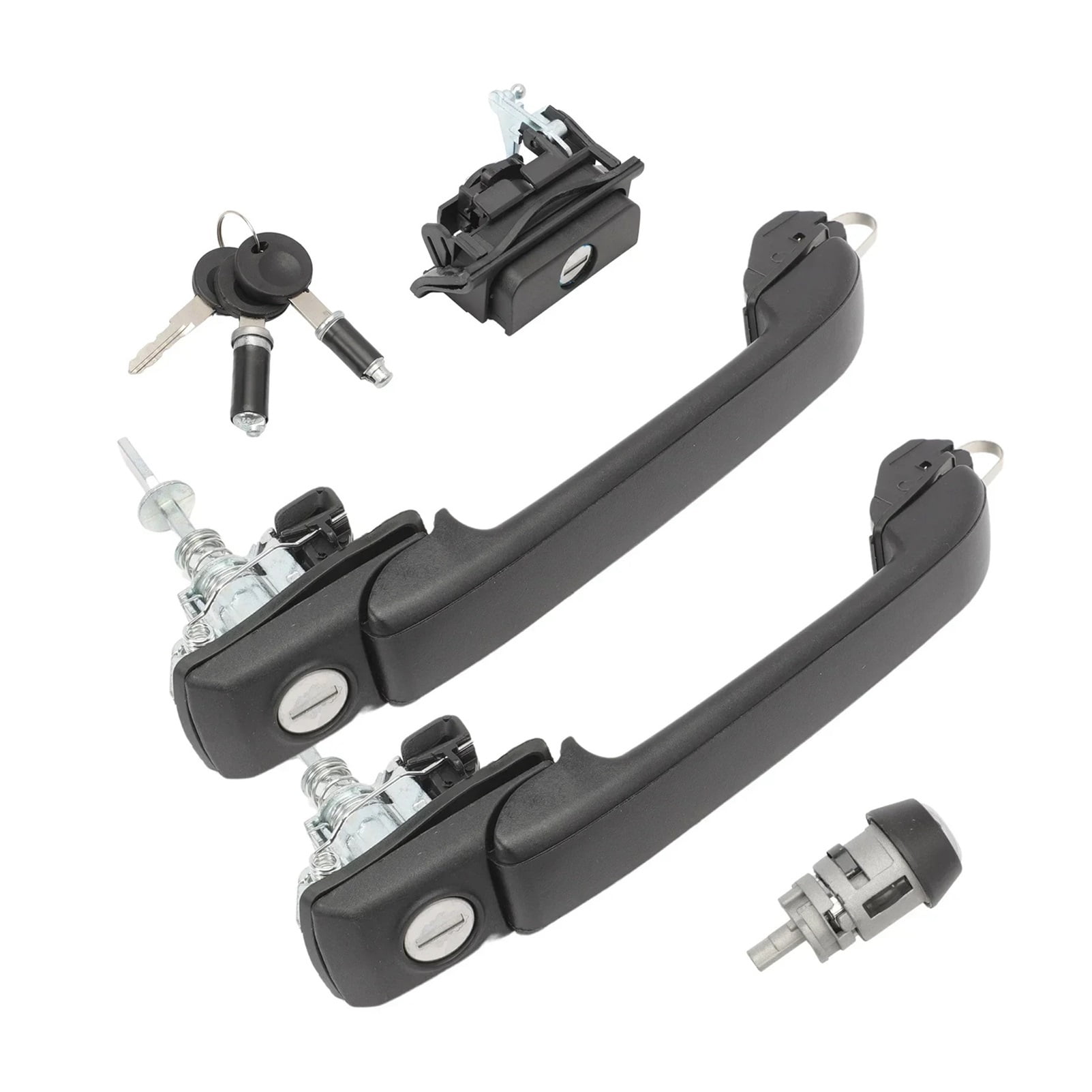 2 PCS Left&Right Side Door Handle Lock Key Tailgate Lock Switch Tank ...