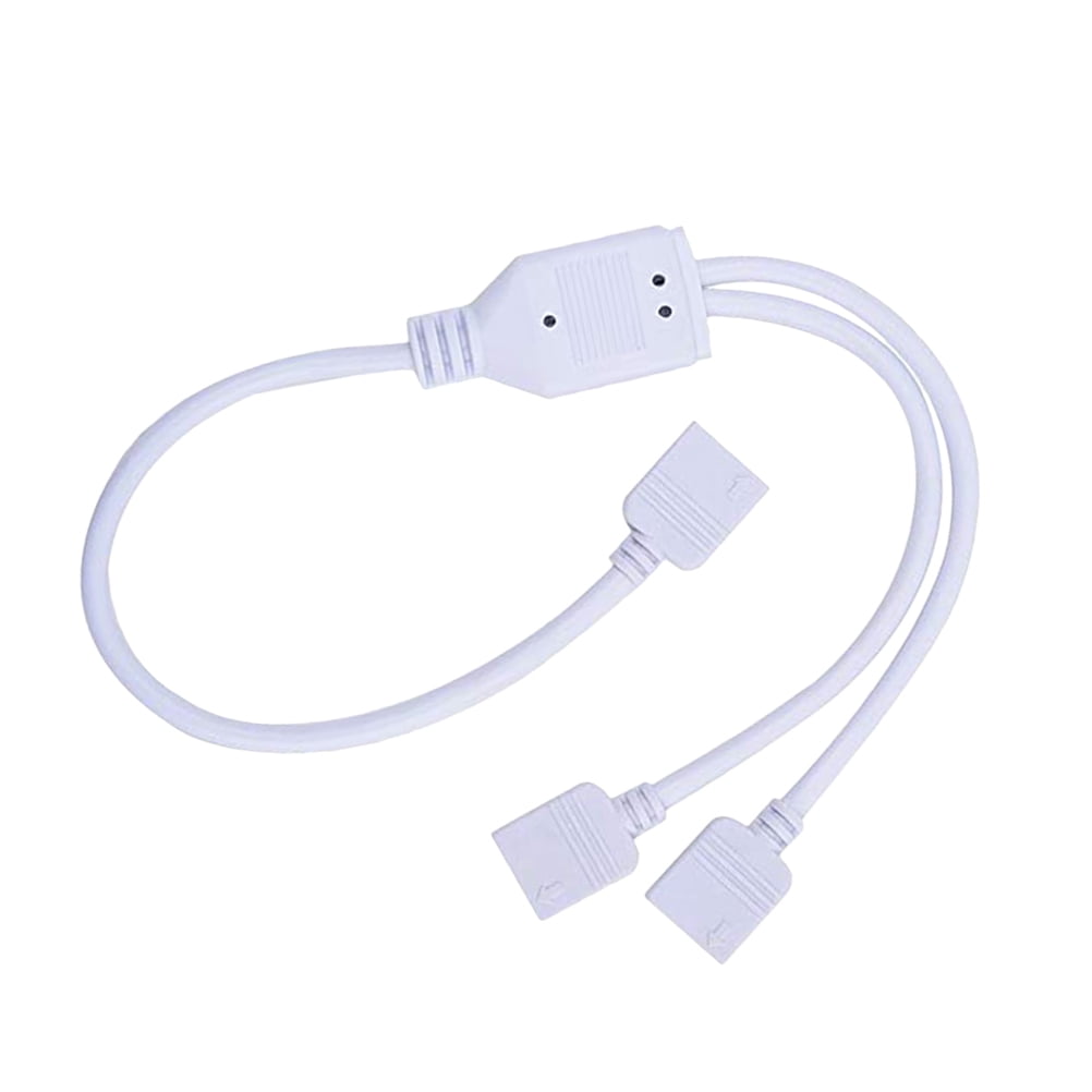 Set of 2 1 to 2 Ports Connection Cable 4 Pin LED Splitter 11.8 inch for ...