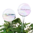 [2 PCS] Light Iridescent Rainbow Gradient Color Clear Glass Self ...