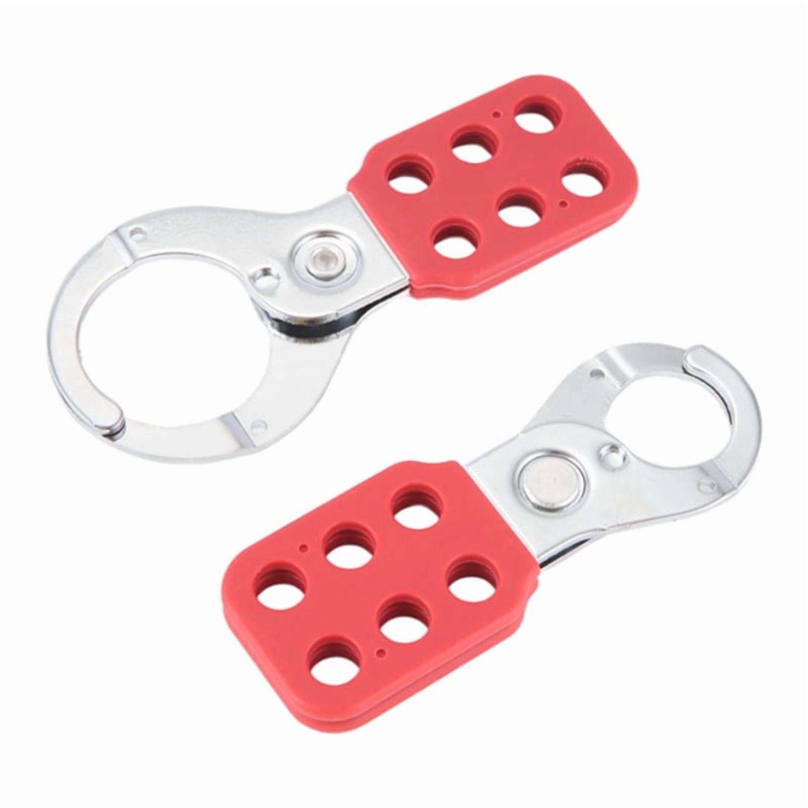 2 PCS Lock Out Tag Out Lock Hasp Safety Padlock Lockout Steel Nylon ...