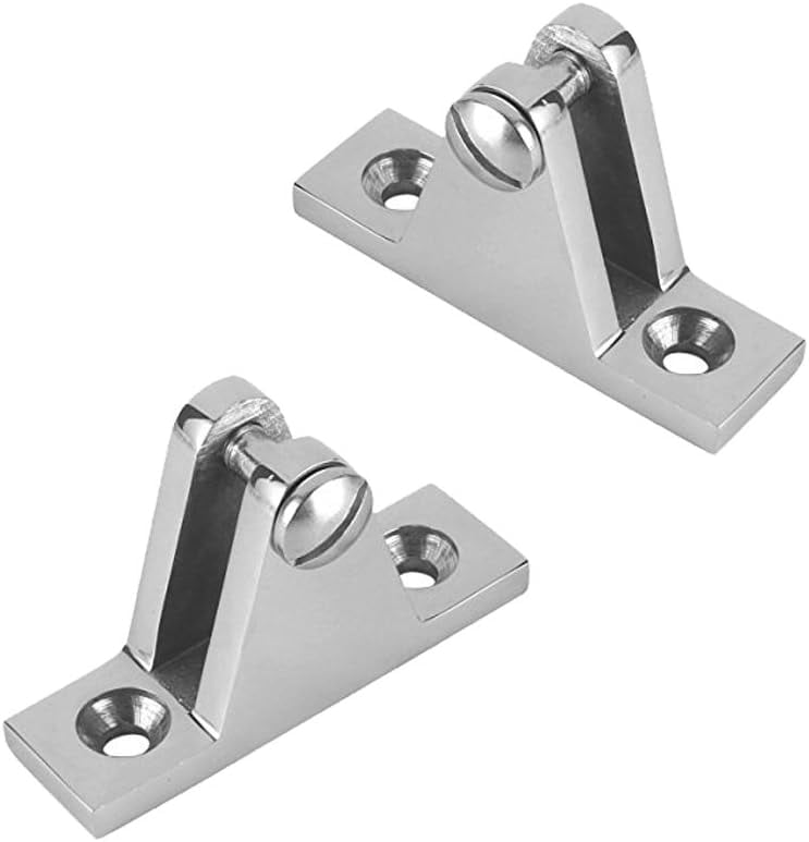 2 PCS Marine Boat Deck Hinge Mount Bimini Top Fitting Hardware 316 ...