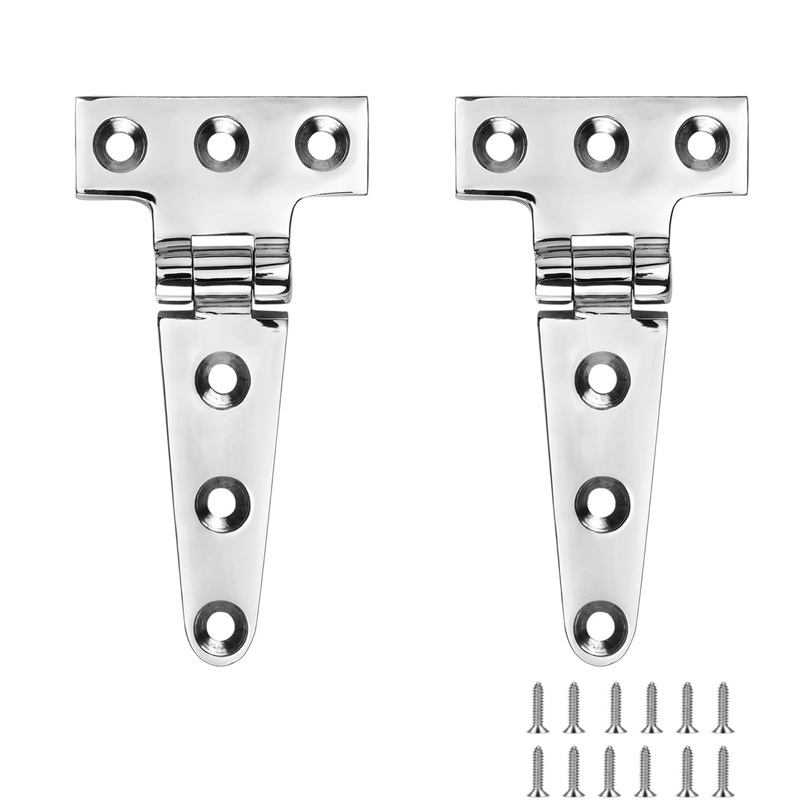 2 PCS Marine Boat T Hinges 316 Stainless Steel, 4 x 2.13 inches, No ...