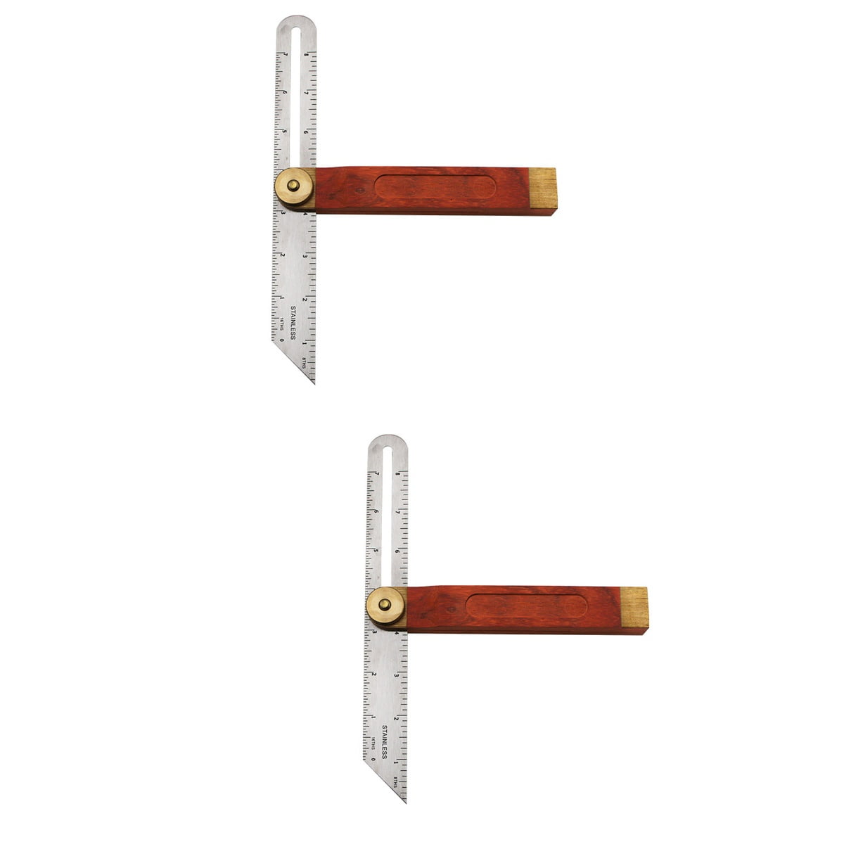 2 PCS Measurer Movable Square Adjustable Gauge Measurement Tool ...