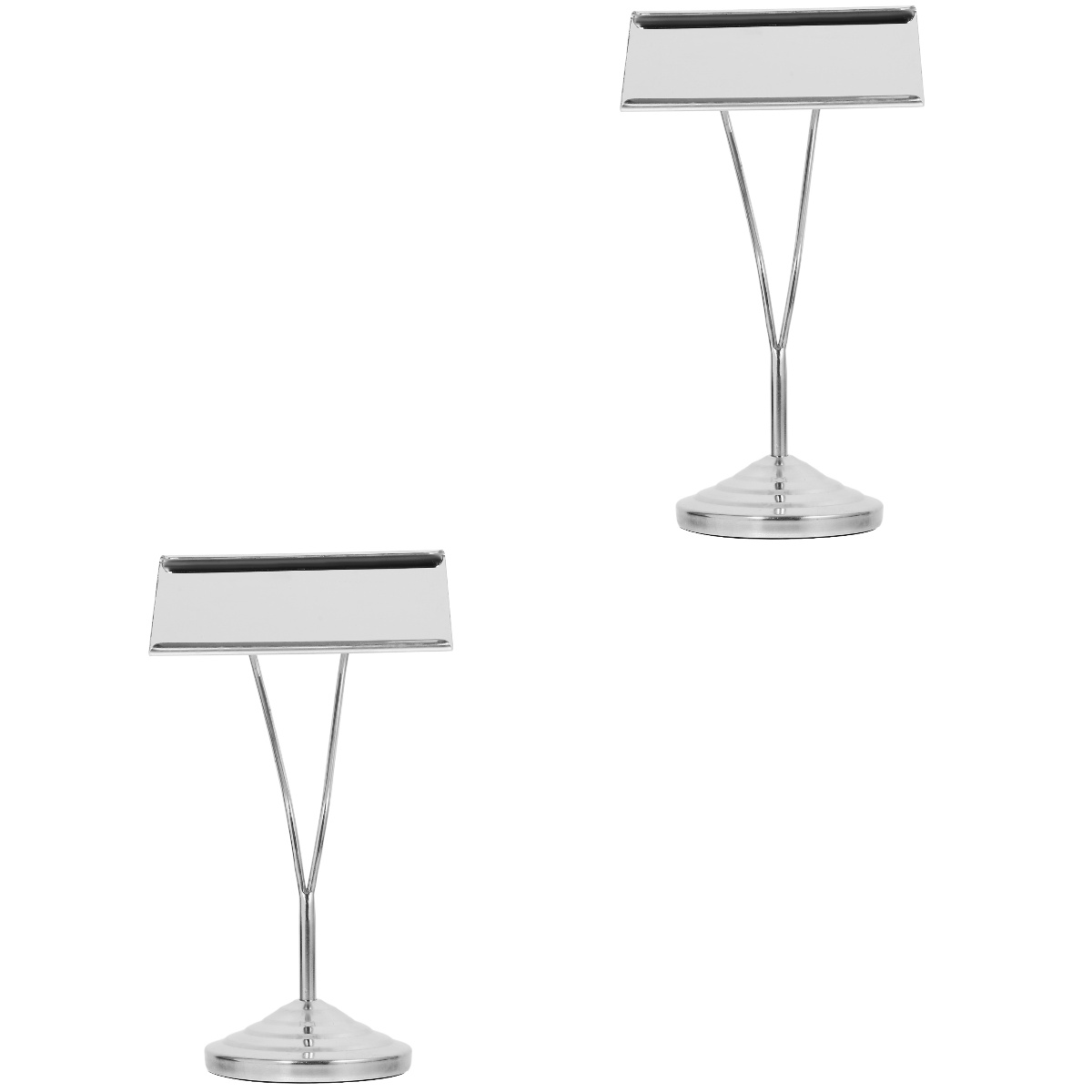 2 PCS Menu Display Board Tag Shelves Food Sign Holder Stainless Steel ...