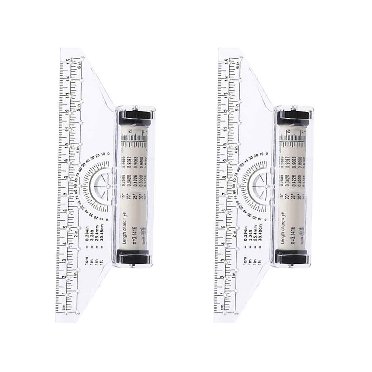 2 PCS Mesh Hat Parallel Roller Ruler Measurement Tool Rolling - Walmart.com