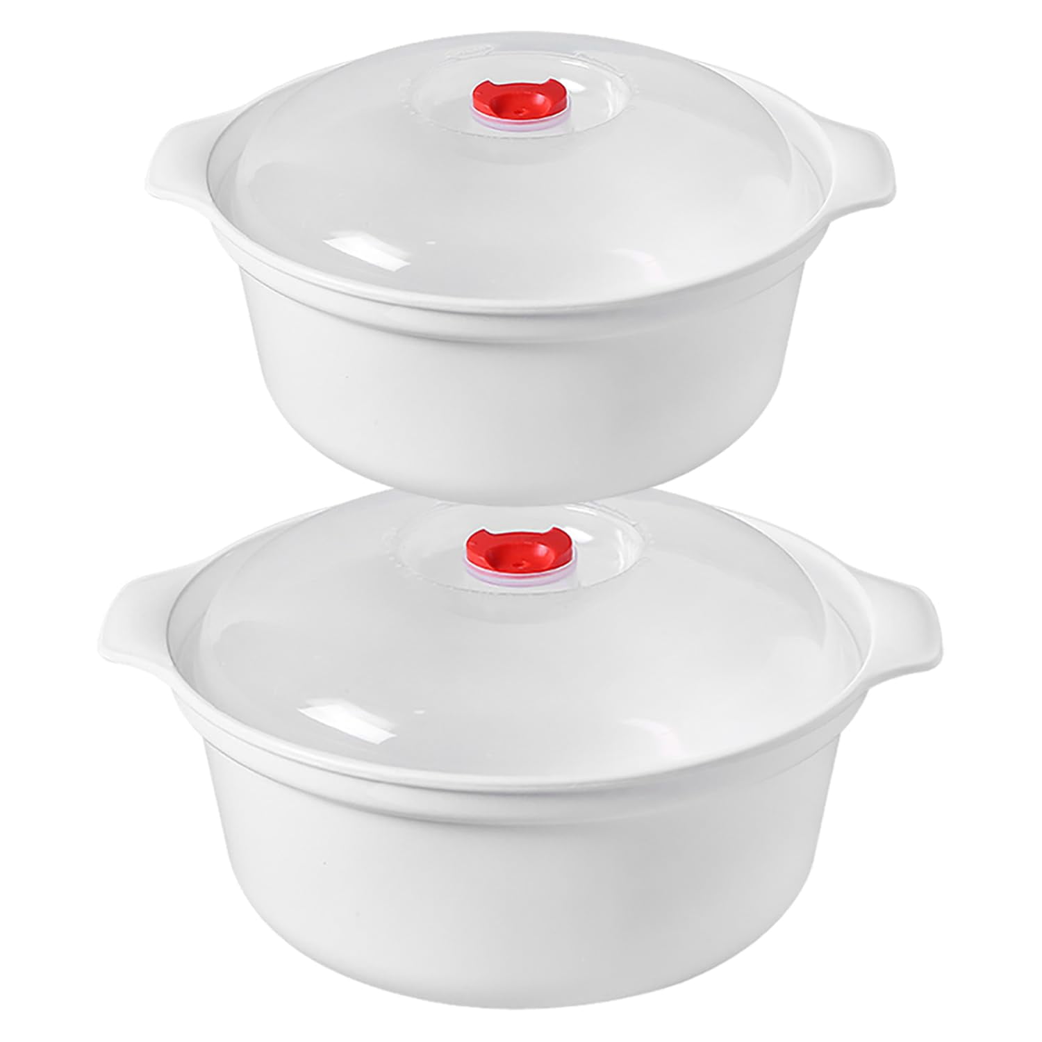 2 PCS Microwave Bowls with Lids Ramen Cooker Microwave Soup Bowls with ...