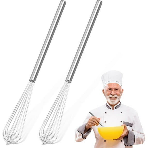 2 PCS Mini Whisk, Small Whisks for Cooking, Stainless Steel Mini Whisk ...