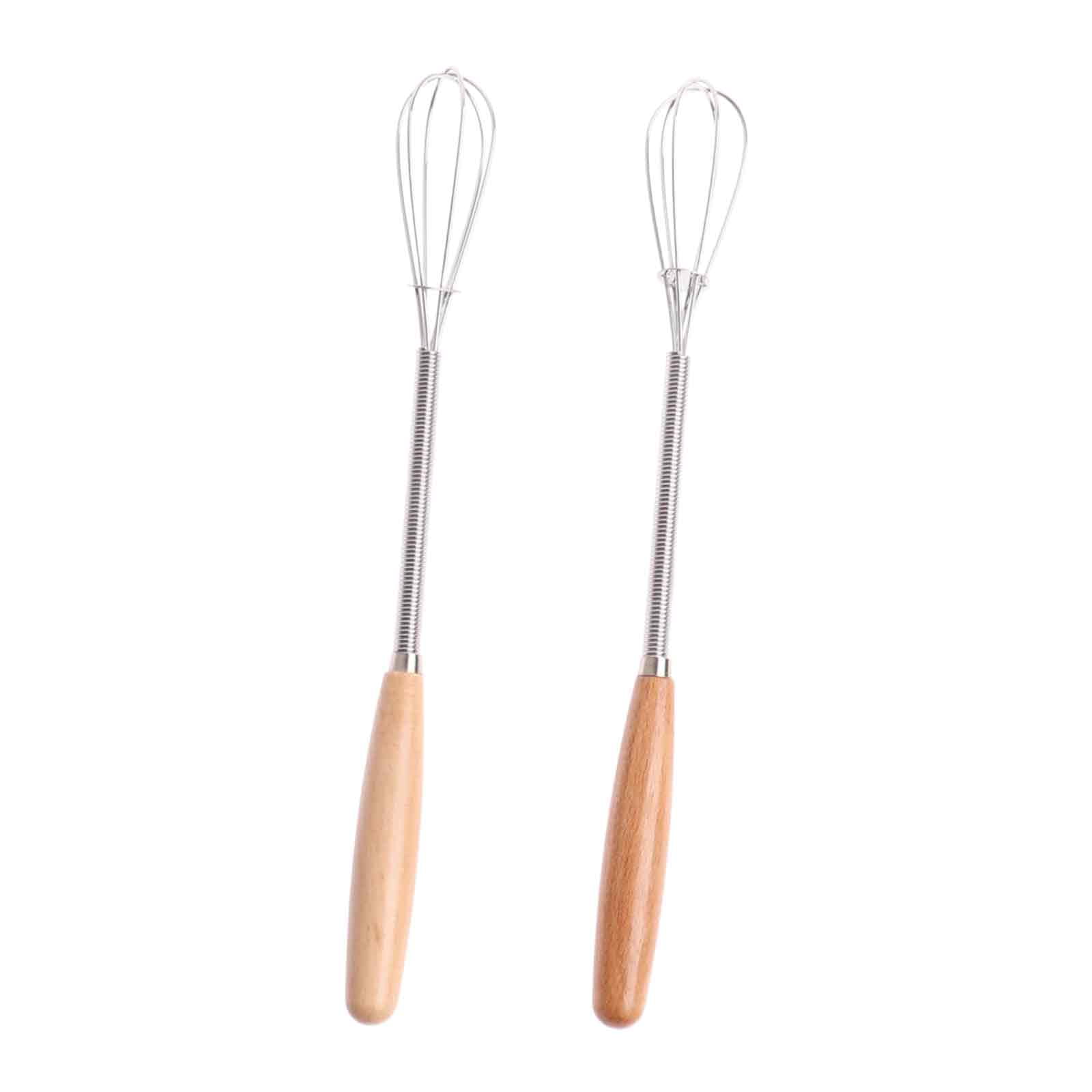 2 PCS Mini Whisks,Mini Wire Whisks,Small Whisk,Mini Wire Egg Beater ...