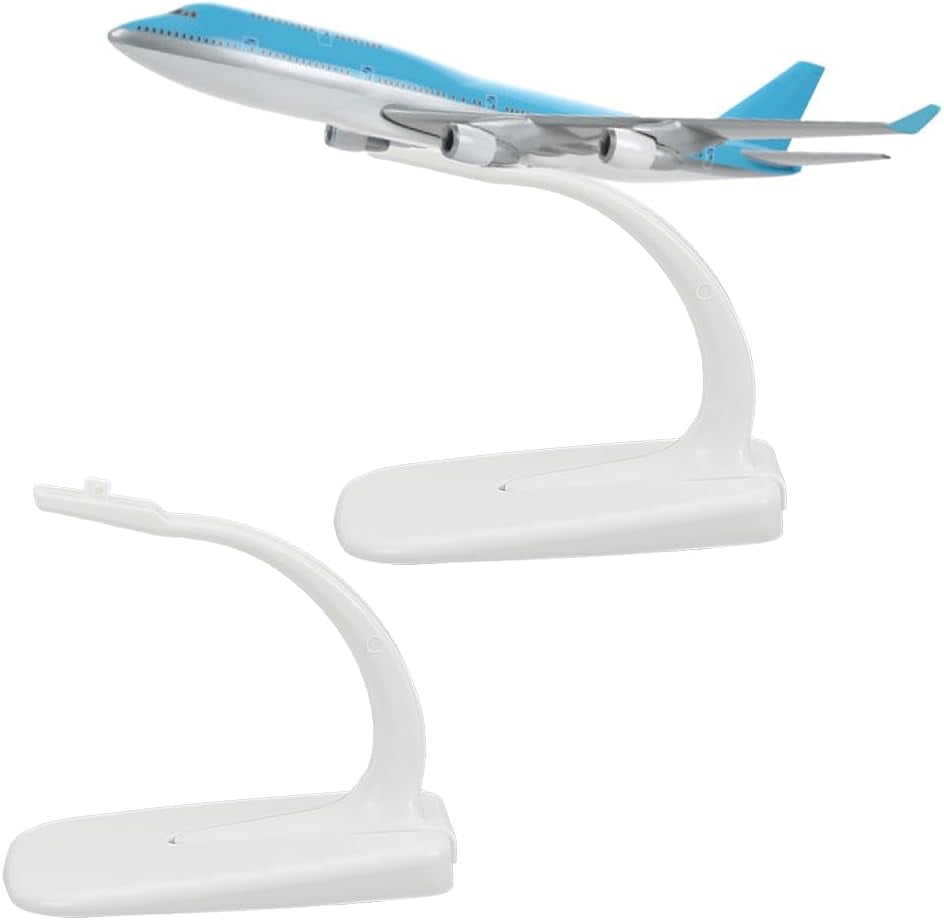 2 PCS Model Plane Display Stand White Model Aircraft Display Stand ...
