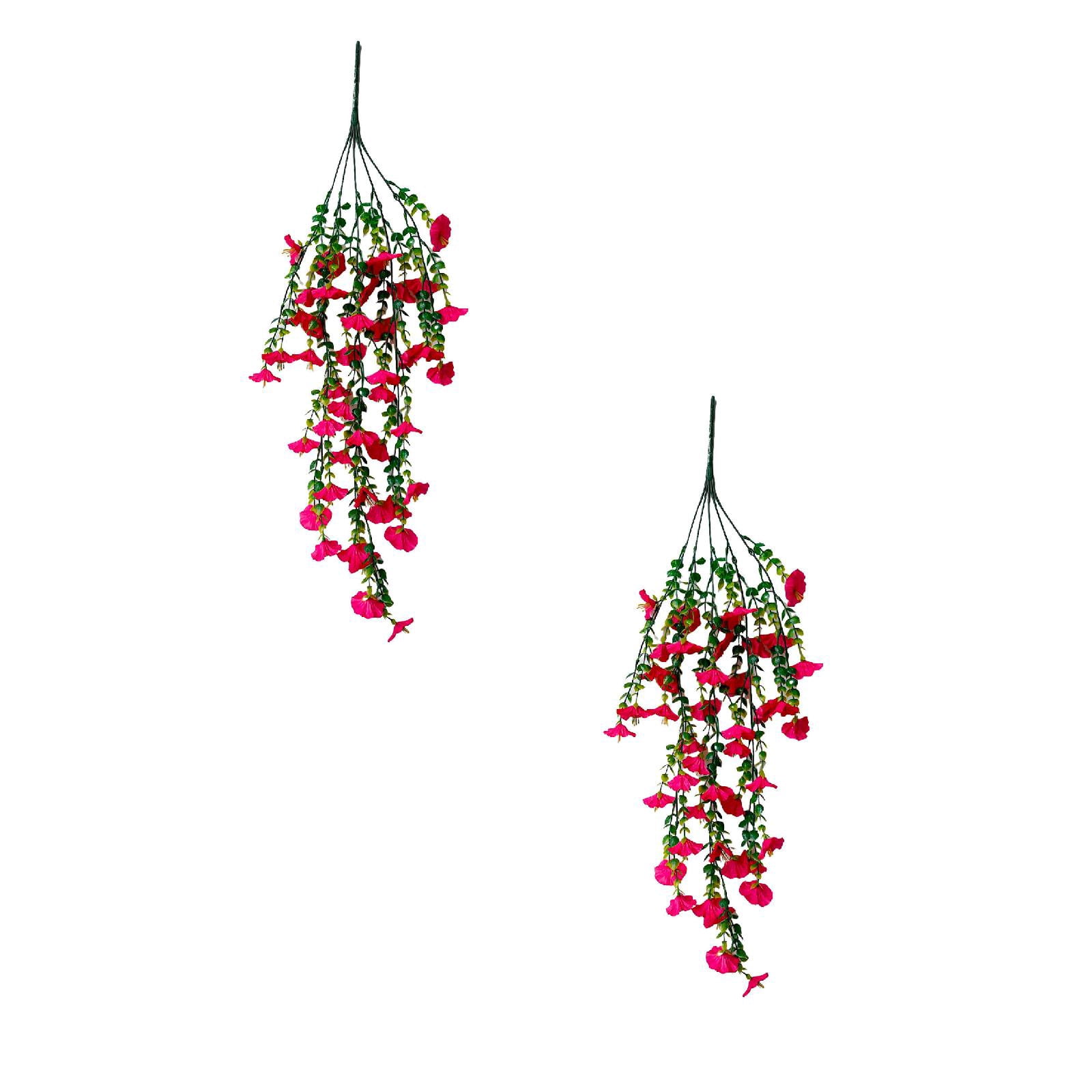 2 PCS Morning Glory Flowers for Spring Outdoor Indoor Hanging Door Wall ...