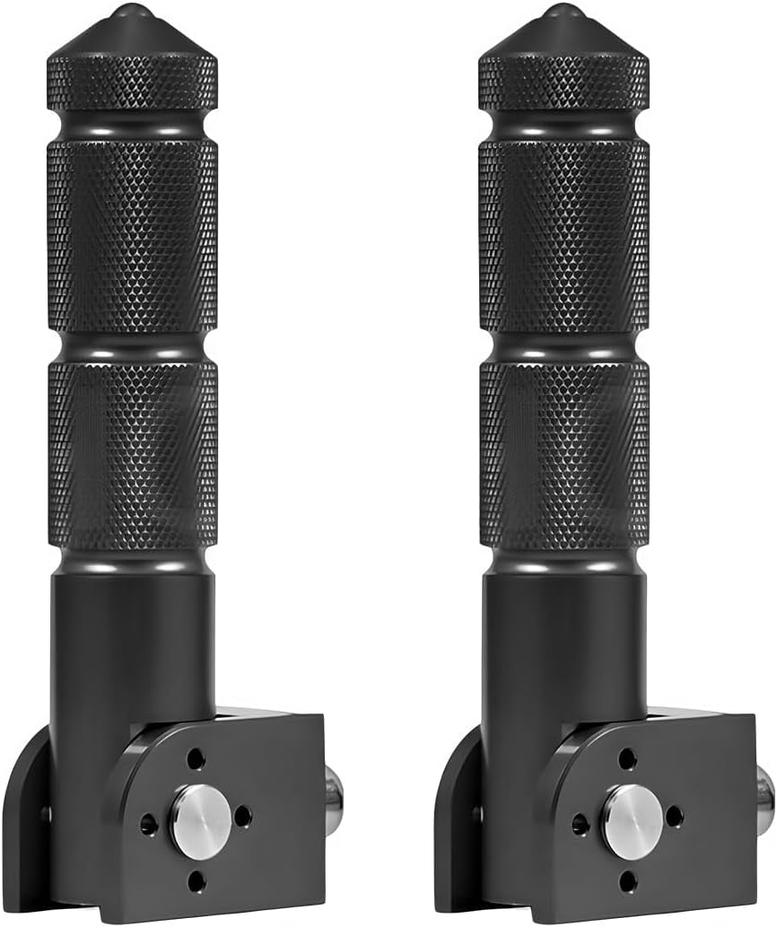 2 PCS Motorcycle Foldable Foot Pegs, 90 Degree Electric Motorbike ...