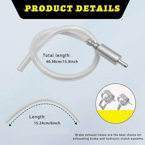 2 PCS, Motorcycle Fuel Filler Hose Hydraulic Brake Bleeder Tool ...