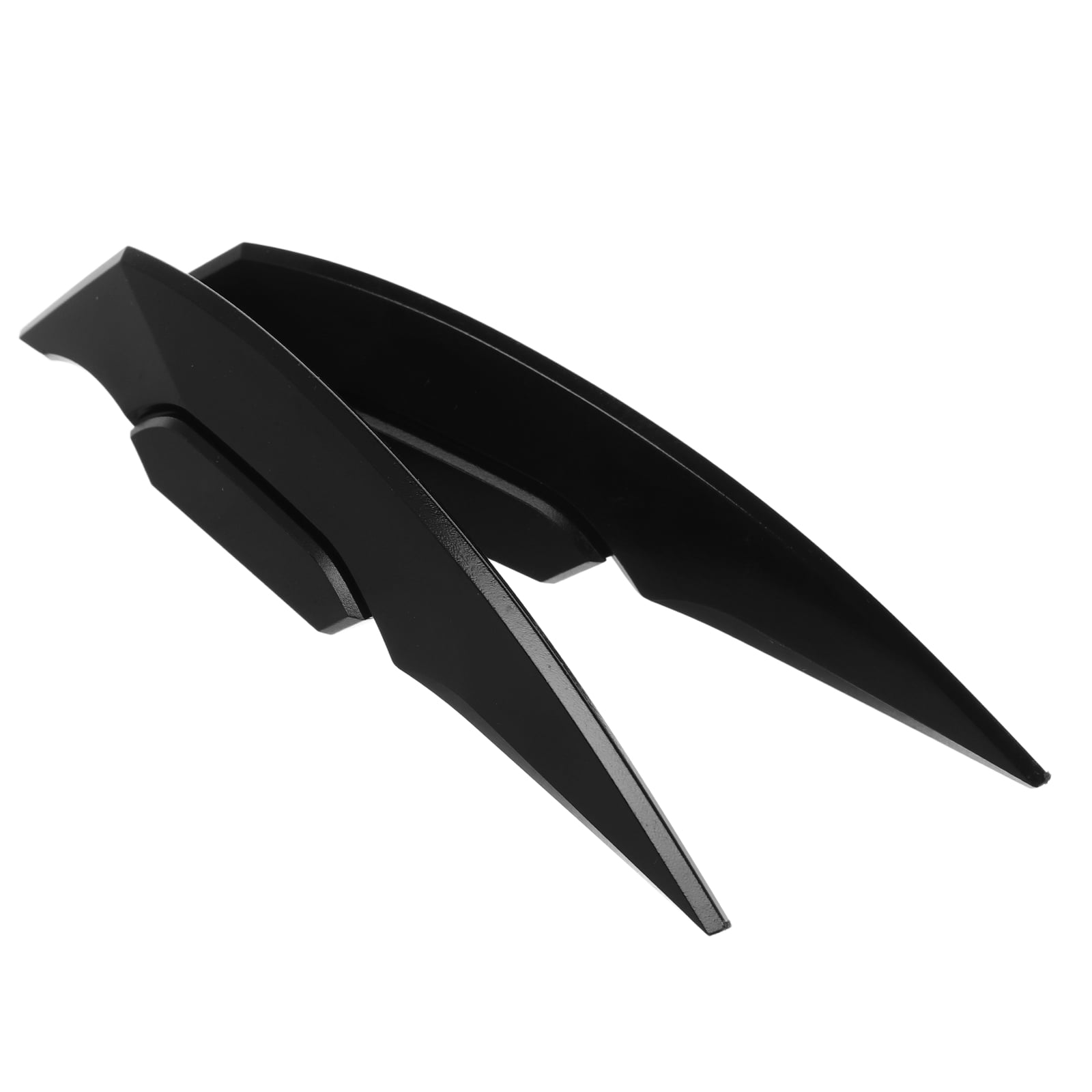 2 PCS Motorcycle Spoiler Wing Winglet Air Deflector Scooter Grips Black ...