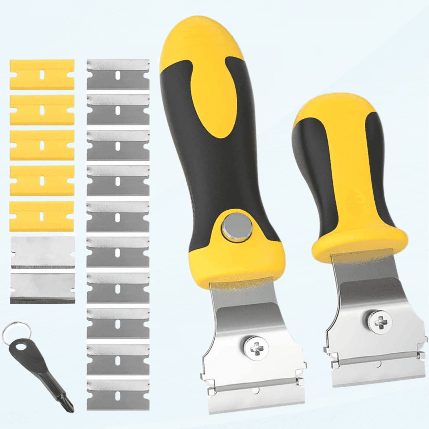 2 PCS Multi-Purpose Razor Scraper Set - Utility Scraper Set With 17 ...