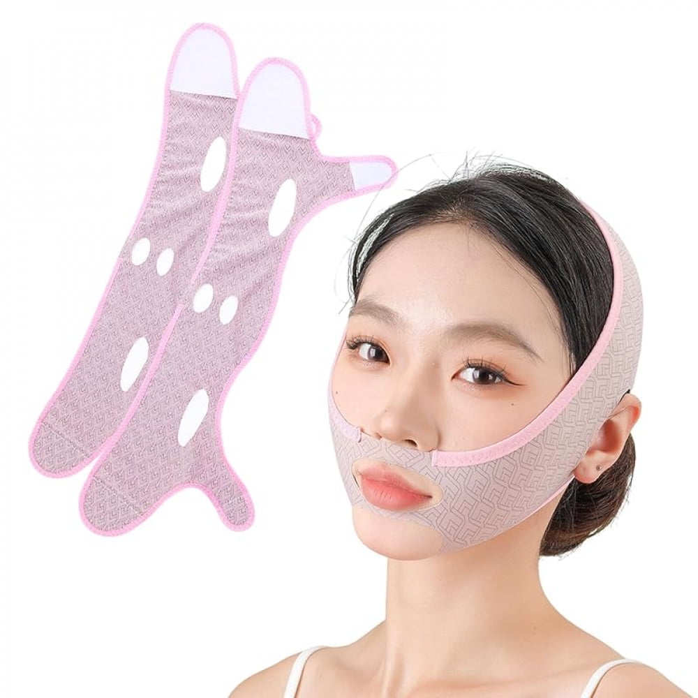2 PCS New Beauty Face Sculpting Sleep Mask, Reusable V-line Lifting ...