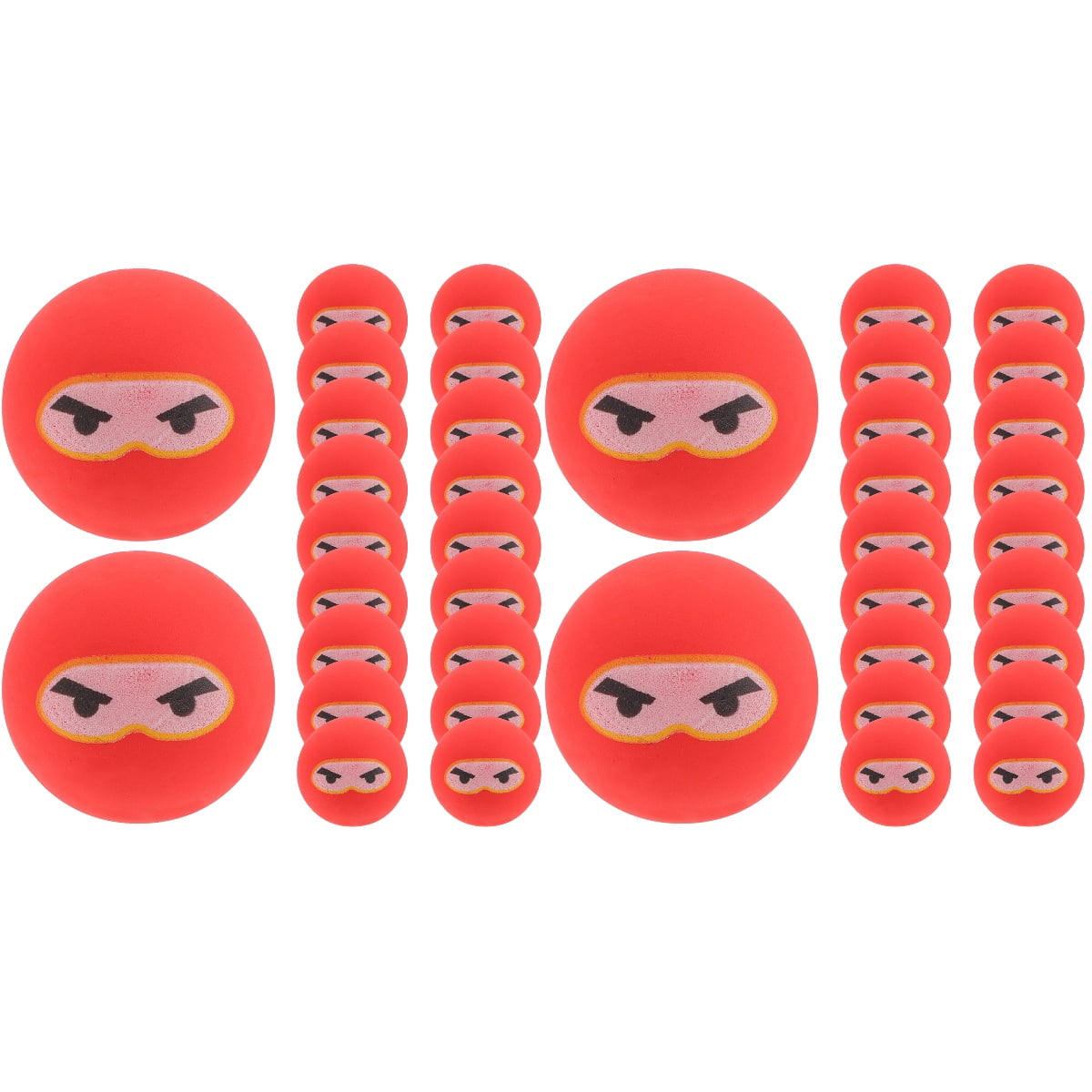 2 PCS Ninja Bouncing Ball Kids Mini Toys Bouncy Balls for Child Red ...