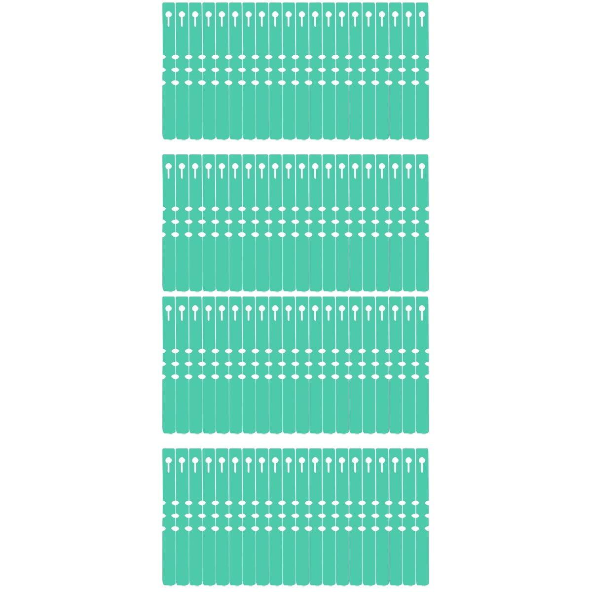 2 PCS Nursery Garden Waterproof Outdoor Plants Labels Flower Pot Green ...