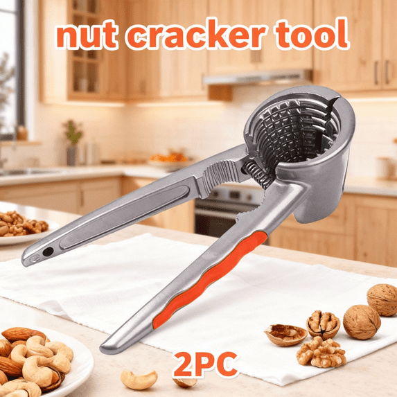 2 PCS Nutcracker for all nuts,Ergonomic Nutcracker Tool for Cracking ...