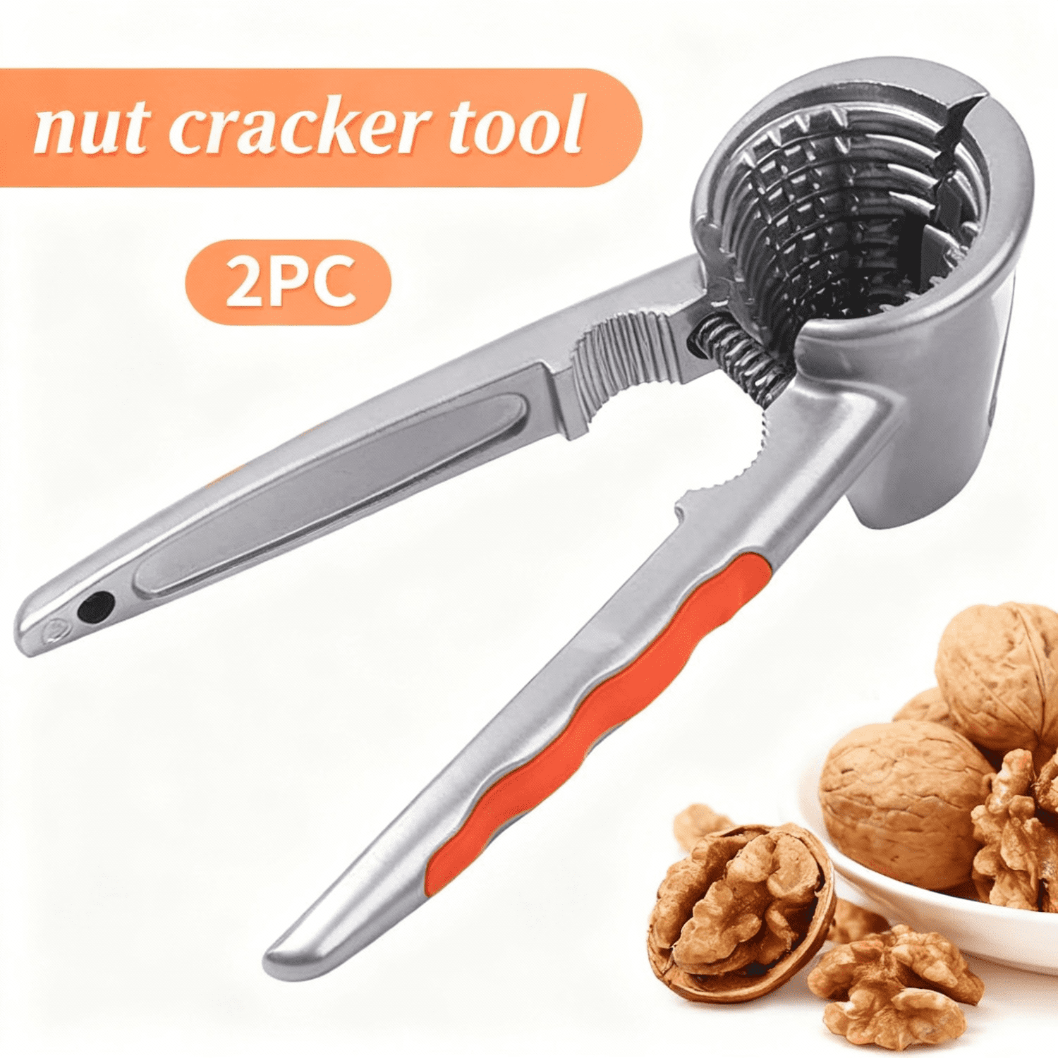 2 PCS Nutcracker for all nuts,Multi-Purpose Nut Cracker with Ergonomic ...