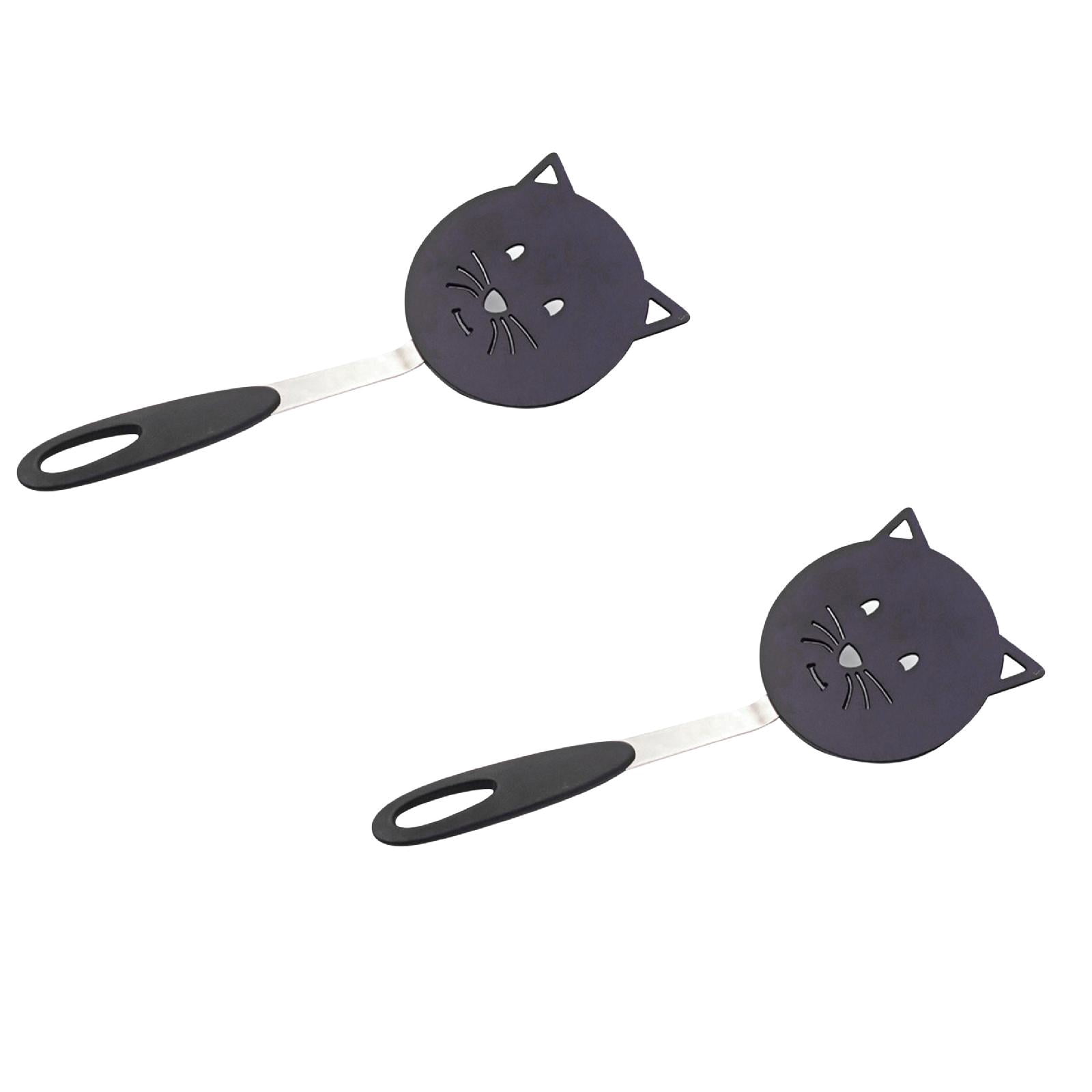 2 PCS Nylon Spatulas For Nonstick Cookware Heat Resist Cat Shape ...