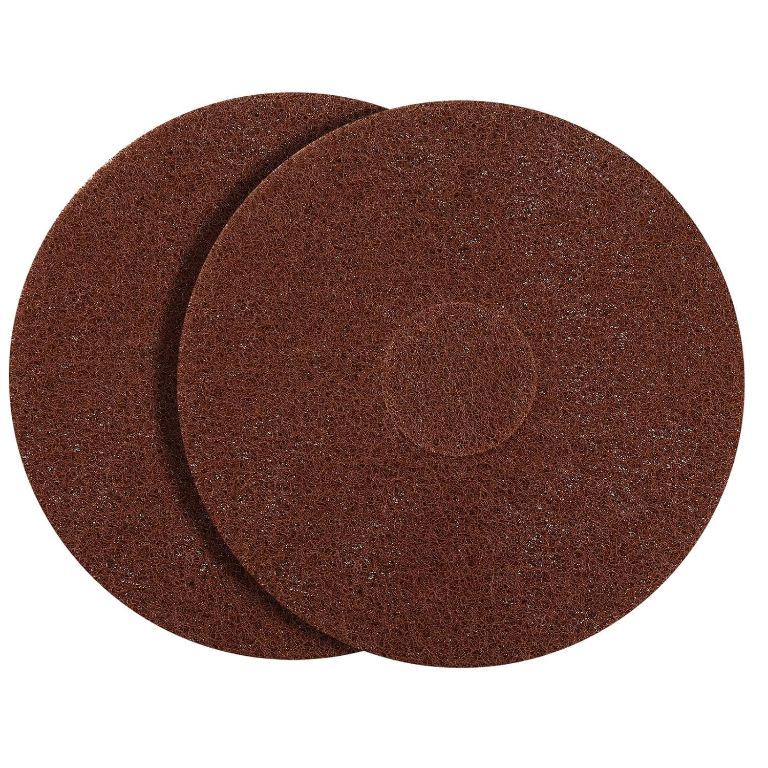 2 PCS Orbital Brown Scrub Pads for Deep Cleaning and Stripping Hard ...