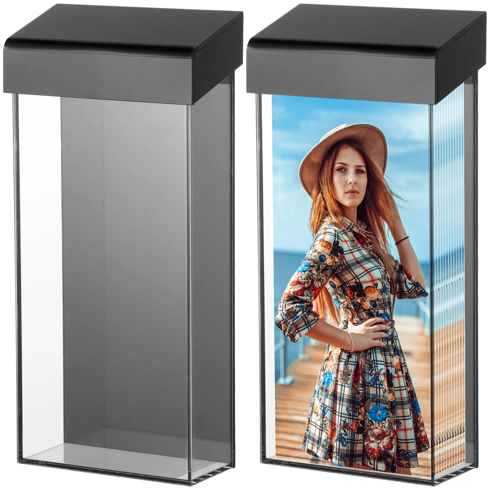 2 PCS Outdoor Brochure Holders, Wall Mount 11.1 x 2 x 9.8 Inches ...