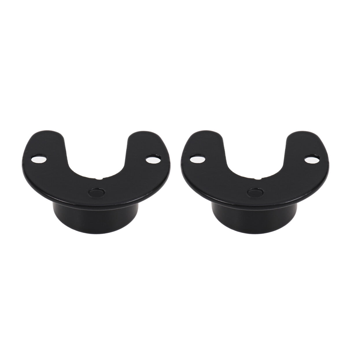 2 PCS Oval Rod End Supports Closet Wall Mount Bracket Quick Removal ...