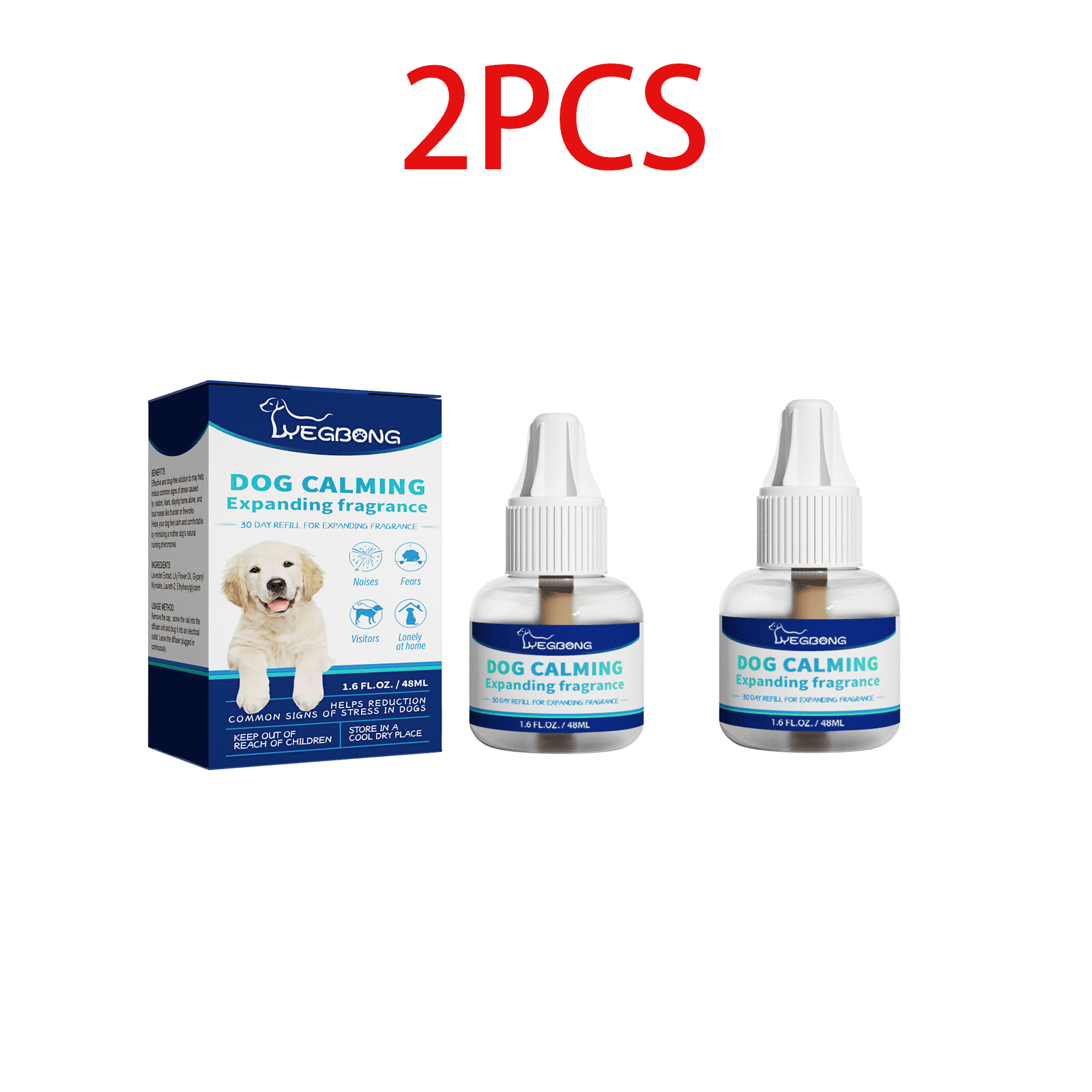 2 PCS Pet Emotional Care Solution - Relieve Cats and Dogs Anxiety Fretful,Ease Pet Mood ...