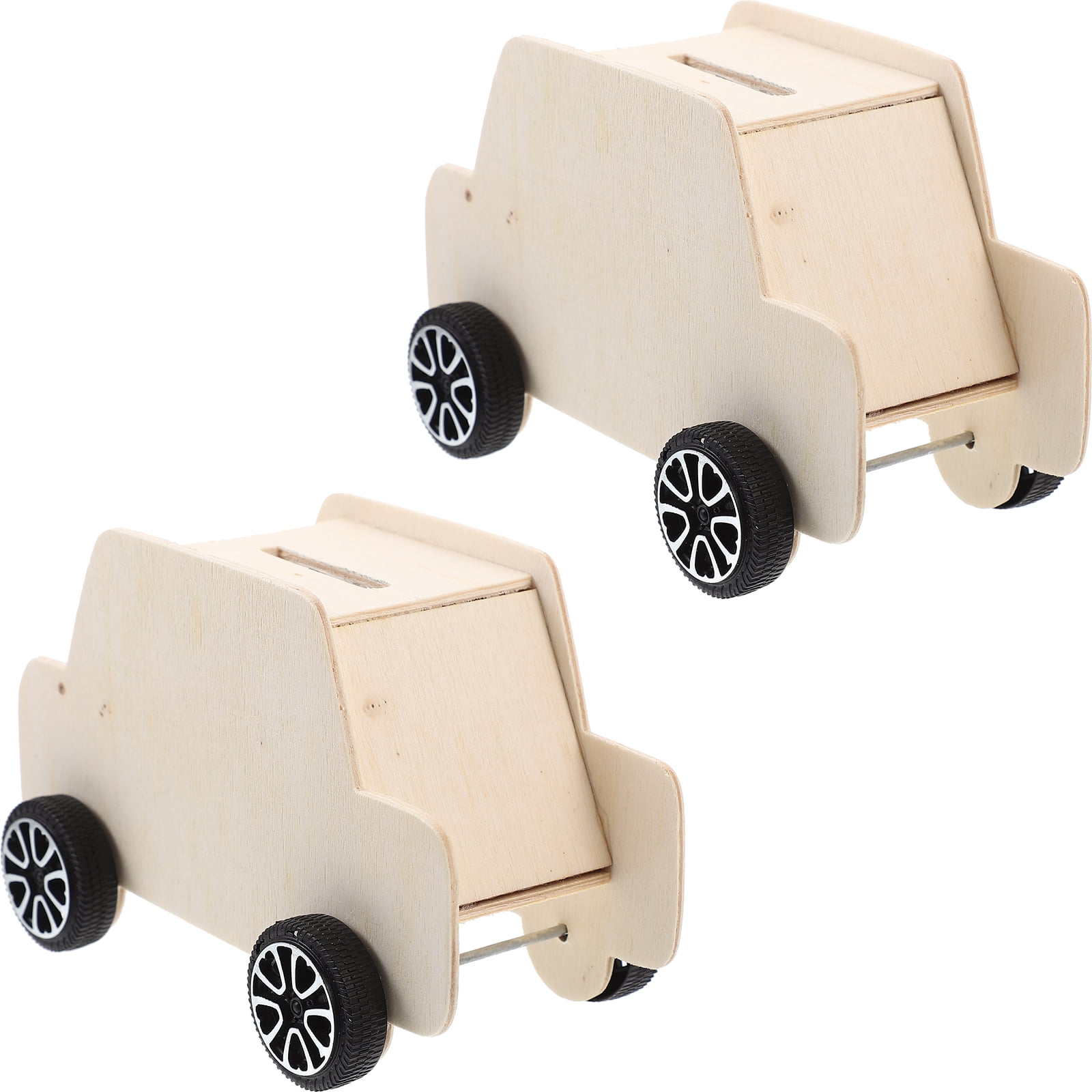 2 PCS Piggy Bank for Kids Coin Bank White Embryo Saving Pot Kid Puzzles ...