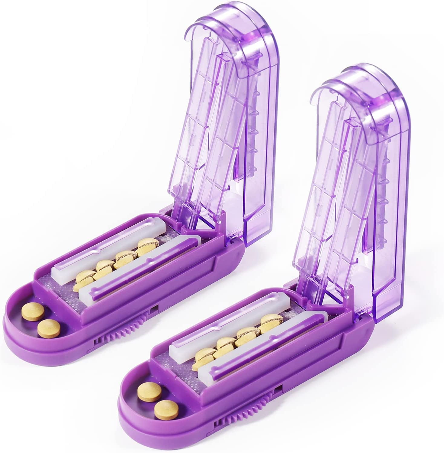 GIIYAA 2 PCS Pill Cutter, Pill Splitter for Small and Large Pills ...