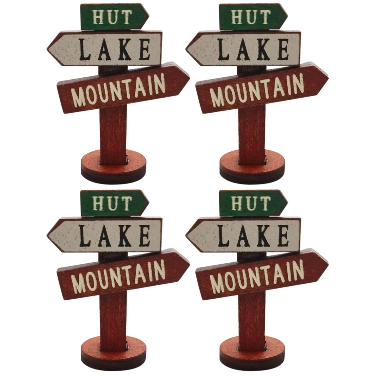 2 PCS Plant Label Garden Troll Wooden Road Sign Exquisite Ornament ...