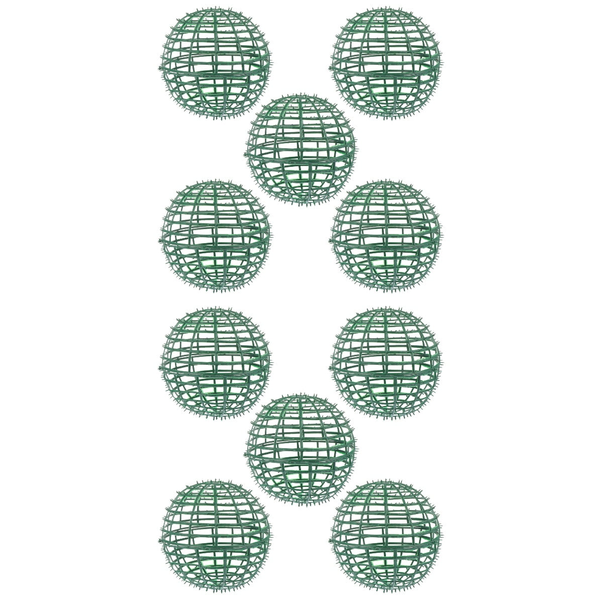 2 PCS Plastic Floral Ball Rack Artificial Flowers Bulk Wire Balls for ...